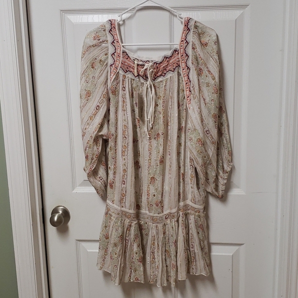 Free People | Tops | Free People Dance Magic Tunic Ivory Combo | Poshmark